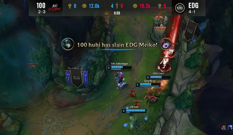 EDG爆冷惨败100T，无缘小组头名！下路组合被压制，圣枪哥男枪难救主资讯-小米游戏中心