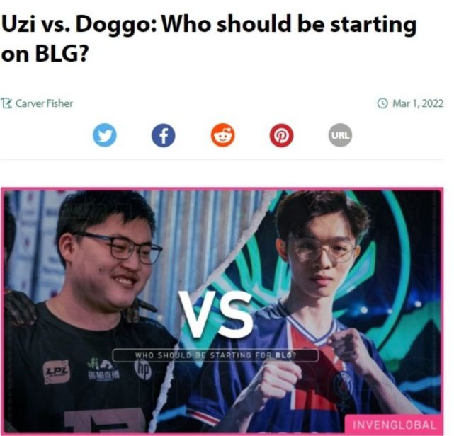 首发Doggo是正确的！外媒发文力挺Doggo：UZI的打法和BLG格格不入资讯-小米游戏中心