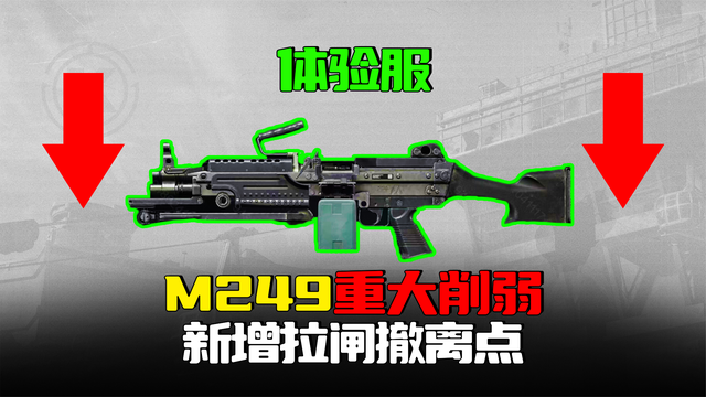 M249惨遭20点削弱，S8体验服新增拉闸撤离点-小米游戏中心