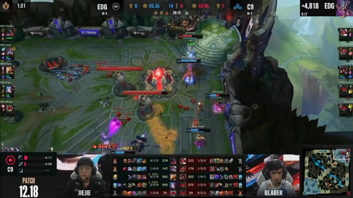 EDG 状态回归 1-0 C9 Meiko化身判官“锁头Q”-小米游戏中心