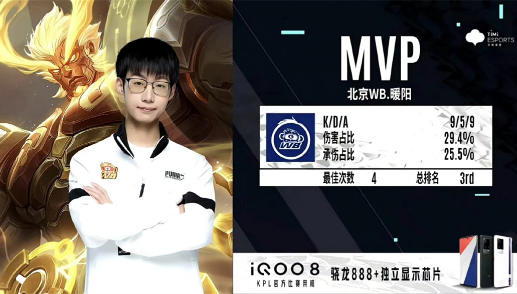KPL：WB2：3不敌厦门VG，终留B组，成新晋“吉祥3饱” - 王者荣耀-小米游戏中心