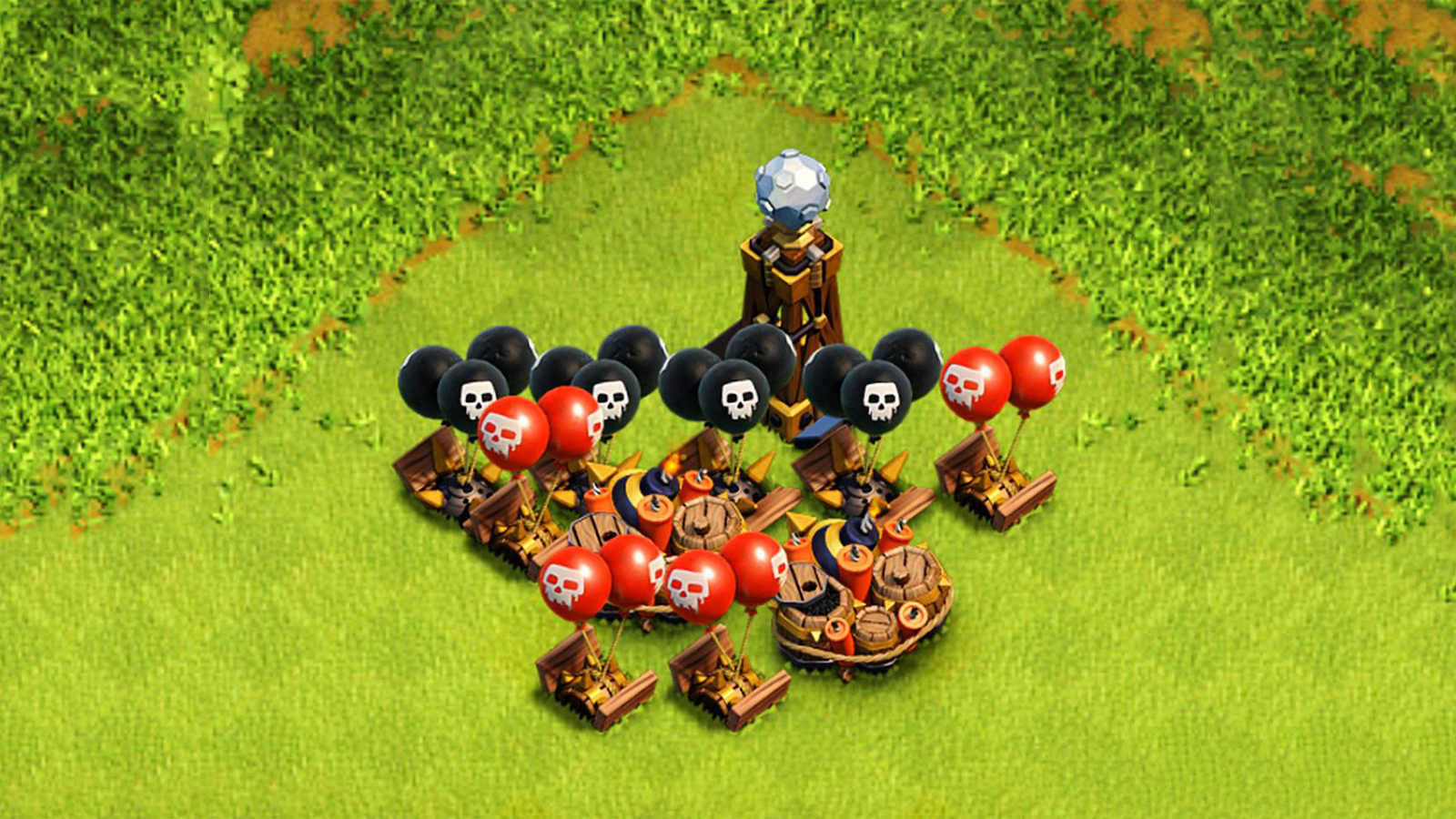 部落冲突：高山戈仑vs各大兵种，仅需一下女王血量见底，谁能成功-小米游戏中心