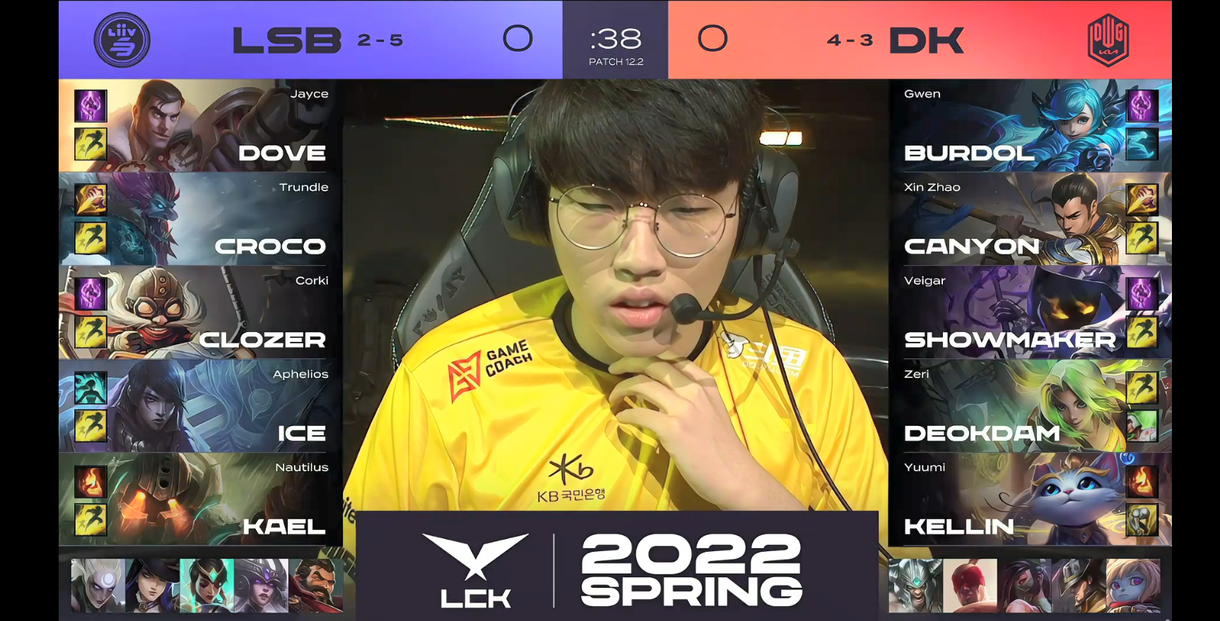 LOL-LCK：ShowMaker中路小法出奇制胜，DK团战美如画2-0击败LSB - 英雄联盟手游资讯-小米游戏中心