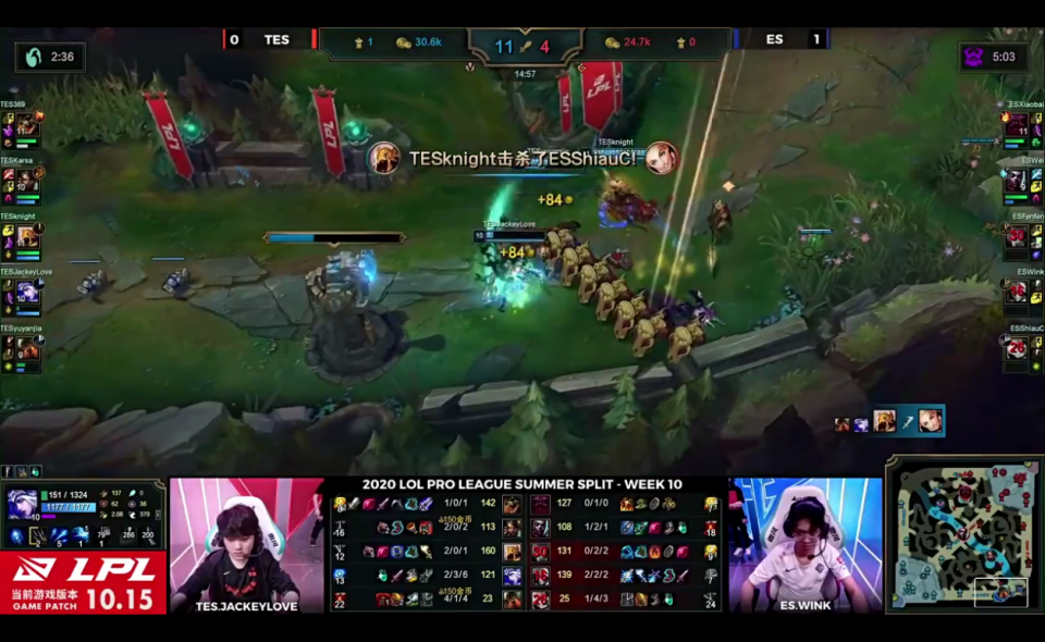 英雄联盟：TES三C发力团战无解，与ES扳平比分，TES锁定前四资讯-小米游戏中心