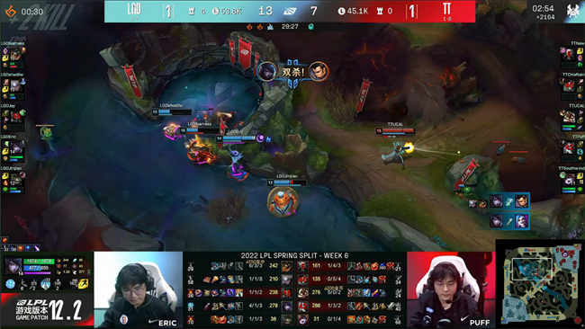 LOL-LPL：Eric厄斐琉斯单杀Puff金克丝，LGD鏖战三局2-1击败TT - 王者荣耀资讯-小米游戏中心