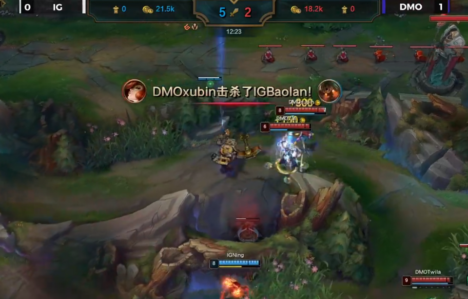 英雄联盟：用行动欢迎宝蓝，IG轻松碾压DMO，宁王MVP面板是亮点资讯-小米游戏中心