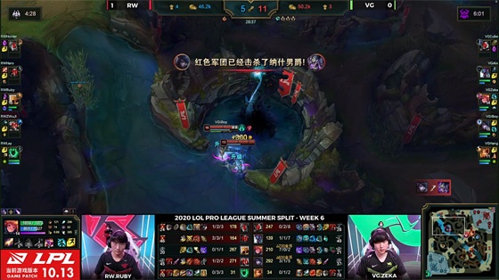 LOL-LPL：Zeka零阵亡佐伊poke无解，VG让一追二RW喜提三连胜资讯-小米游戏中心